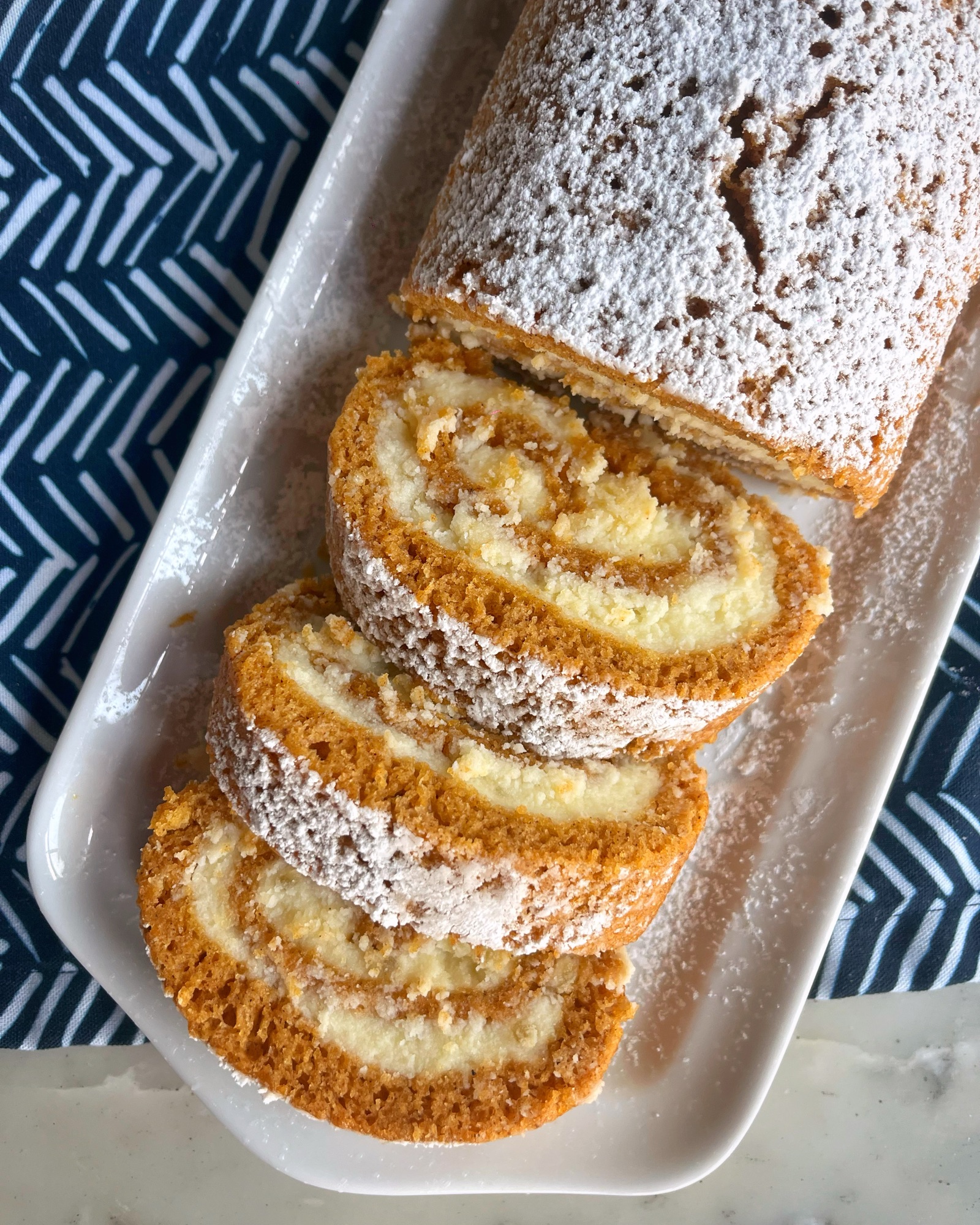 Ina’s Pumpkin Roulade with Ginger Buttercream - Store-Bought Is Fine